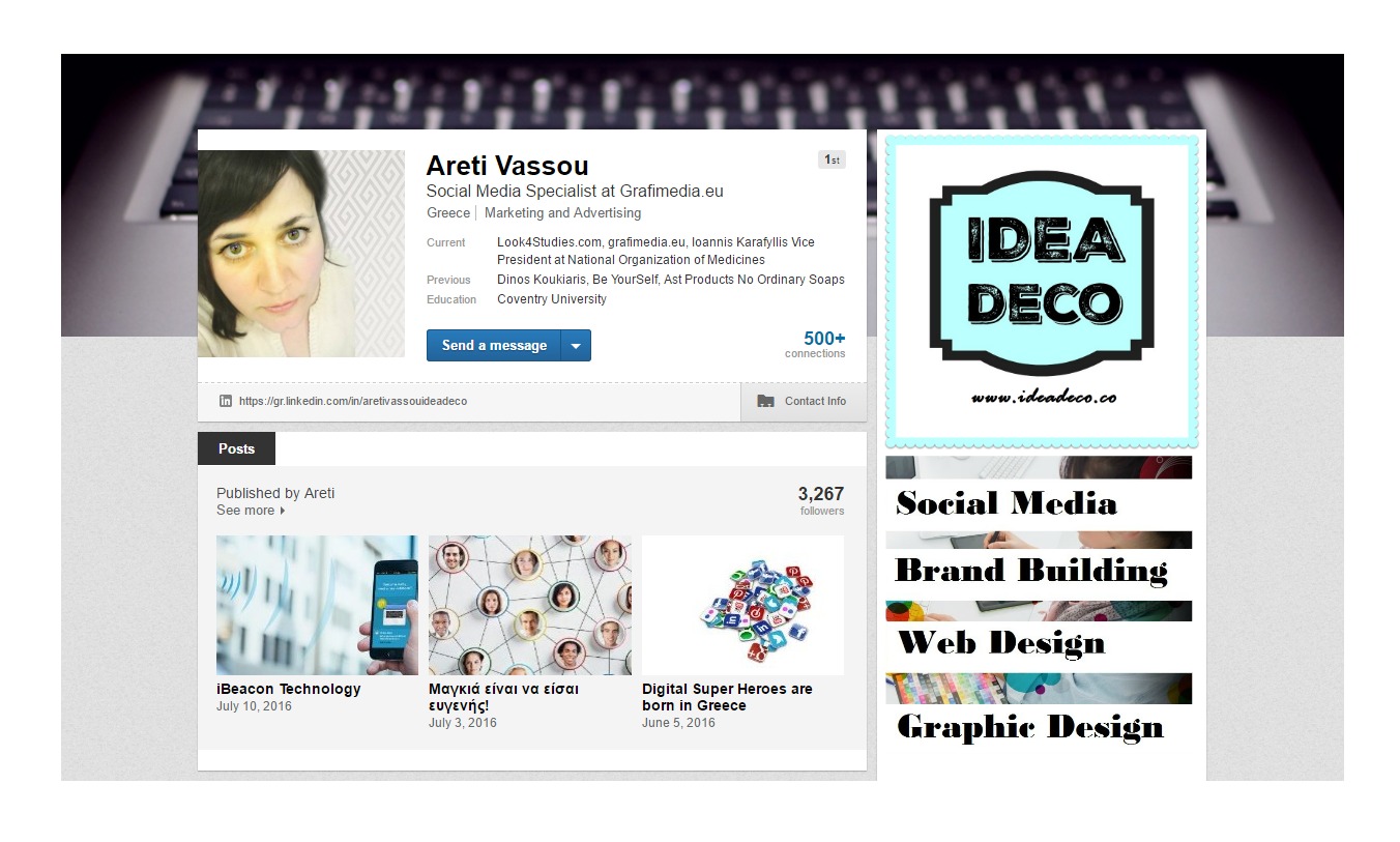 Areti Vassou Linkedin | IDEADECO